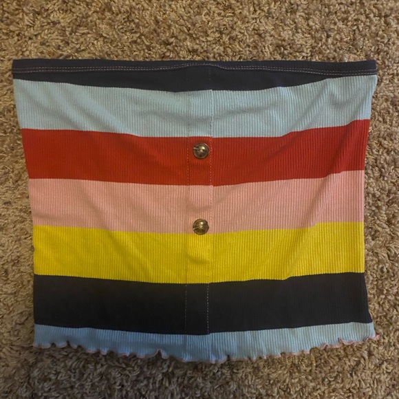 Caution To The Wind | Tops | Caution To The Wind Stripes Crop Top With ...